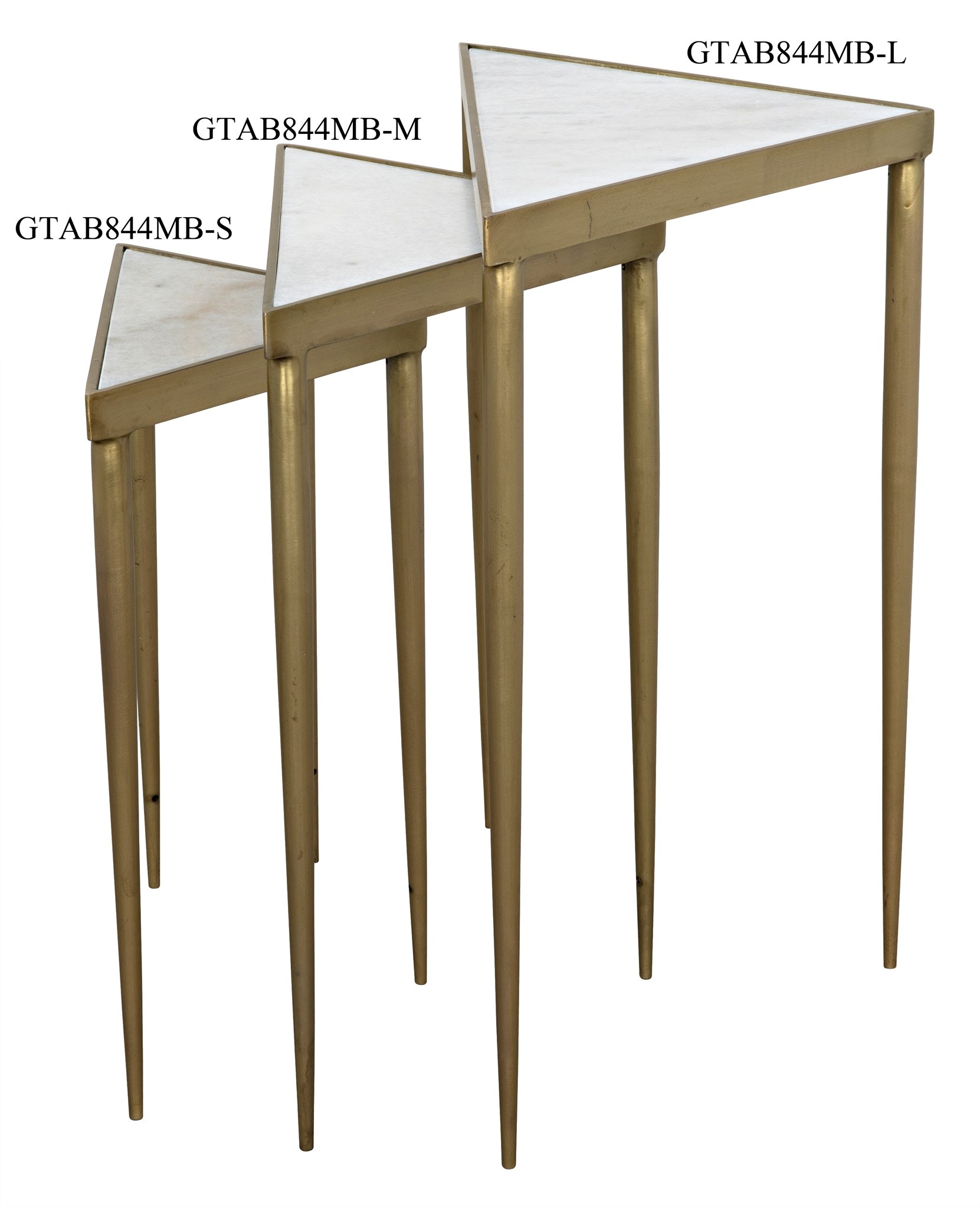 Stone triangle end table store